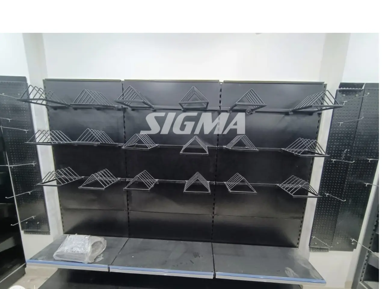 Crockery Display Racks Installation in Varanasi | Perforated Pegboard Hooks